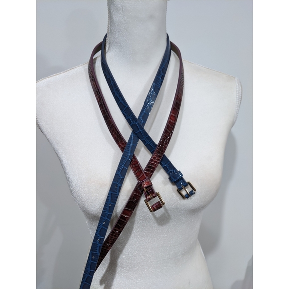 J. Crew | Accessories | Set Of Two Jcrew Belts | Poshmark